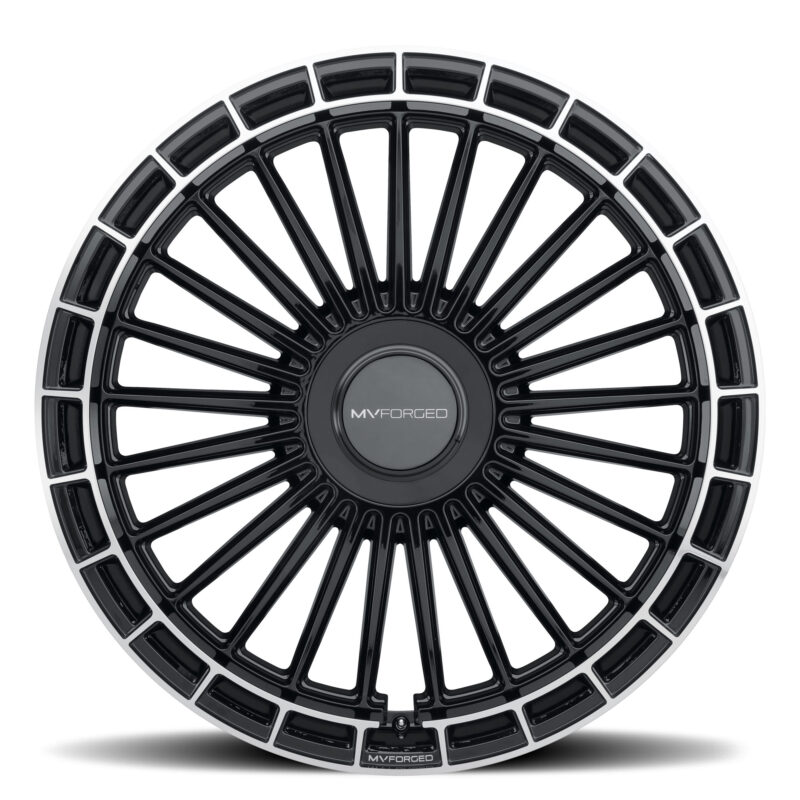 MVF40 GLOSS BLACK DIAMOND RING - MV Forged | Bespoke Wheels
